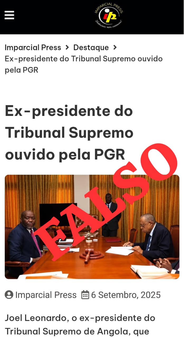 PRONUNCIAMENTO SOBRE AS NOTÍCIAS FALSAS PUBLICADAS CONTRA O VENERANDO ...